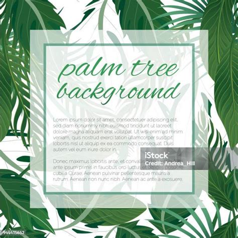 열 대 디자인 서식 파일 복사 공간 텍스트자연 꽃 잎 배경에서 원활한 패턴 개화기에 대한 스톡 벡터 아트 및 기타 이미지 개화기 극락조화 꽃 나무 Istock