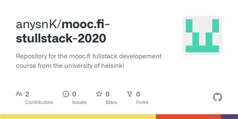Github Anysnk Mooc Fi Stullstack Repository For The Mooc Fi