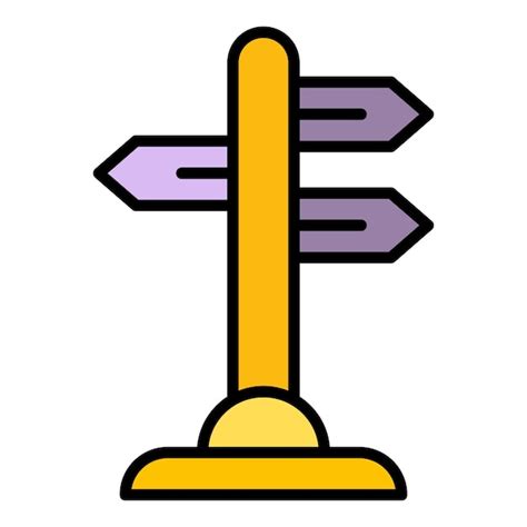 Premium Vector Direction Pillar Icon Outline Vector Wood Singpost