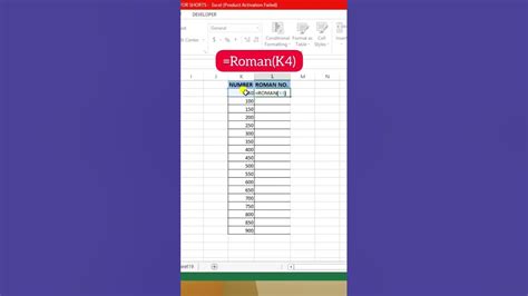 Convert Decimal To Roman Numeral Shorts Excel Viral Ytshorts Explore Exceltricks