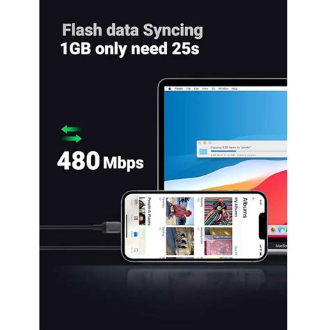 Ugreen Lightning To Usb C Silicone Pd Charging Cable