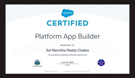 Sai Manvitha Reddy Chakka On Linkedin Tcs Salesforcecertified Salesforce
