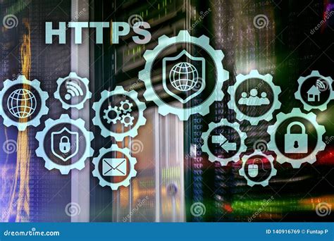 Hypertext Transport Protocol Secure Technology Concept On