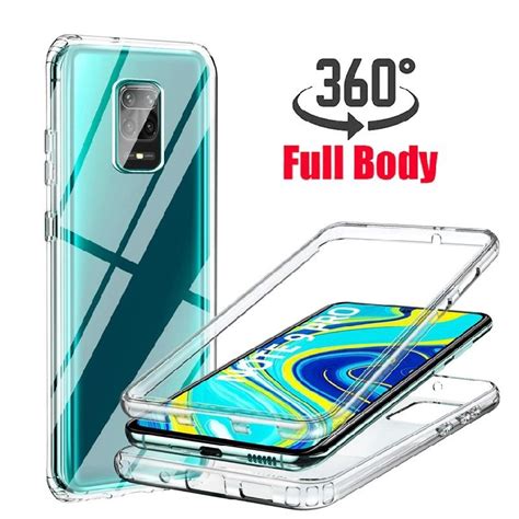 Прозрачный противоударный силиконовый чехол на 360 градусов для xiaomi