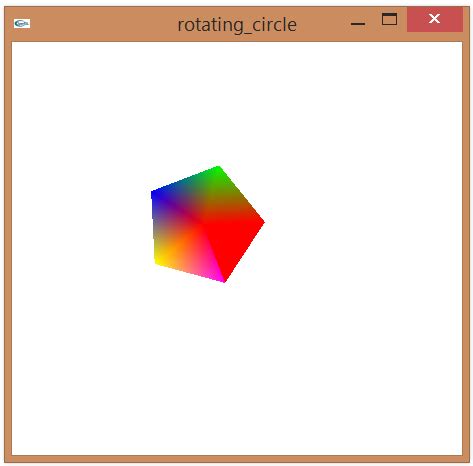 Rotating Circle Computer Graphics Project In OpenGL Source Code