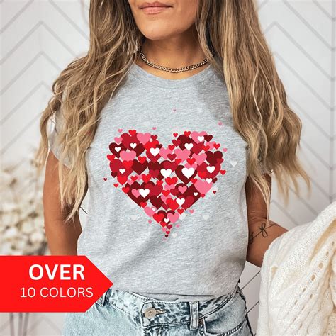 Heart Valentines Day Shirt Valentines Day Tshirt For Women 3d Heart