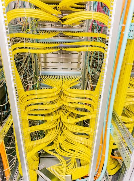 Premium Photo Full Frame Shot Of Network Servers