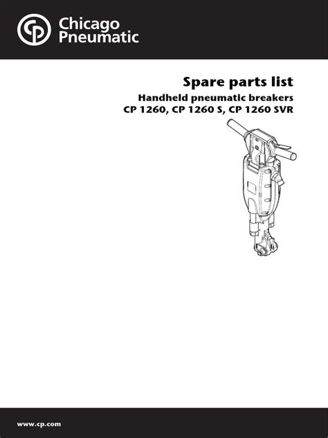 CP 1260-CP 1260S-CP 1260SVR - Spare Parts List | PDF | Valve | Piston