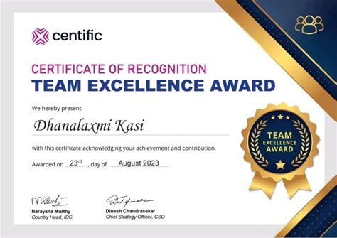 Kasi Dhanalaxmi On Linkedin Im Glad To Recieve The Team Excellence
