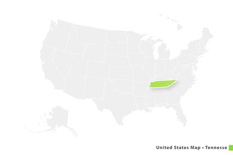 Premium Vector Maps United States Tennesse