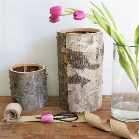 Florence Bark Wrapped Glass Vase Hardtofind