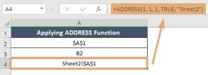 How To Use Excel ADDRESS Function 3 Examples