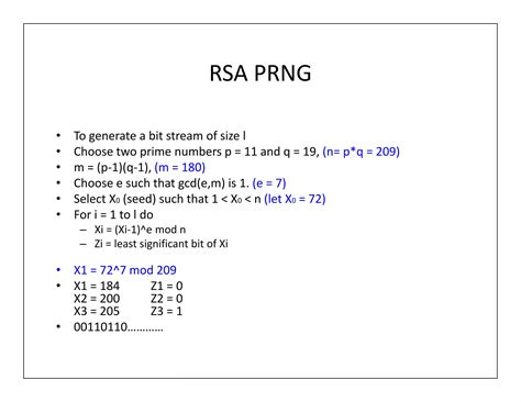 what is pseudo random number ppt