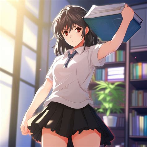 Anime Year Old Girl Lifts Her Skirt High Shows Her Pantie By Minato Hasbi Playground