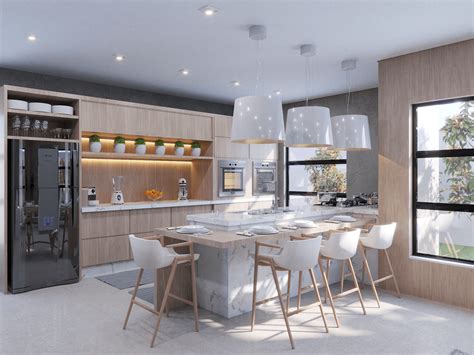 Render Cozinha Behance