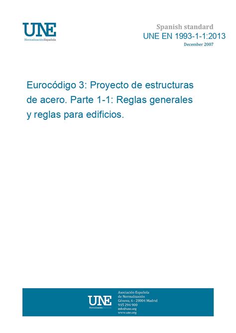 Une En 1993 1 12013 Eurocode 3 Design Of Steel Structures Part 1 1