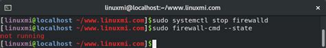如何在CentOS 8上停止和禁用firewalld防火墙 Linux迷