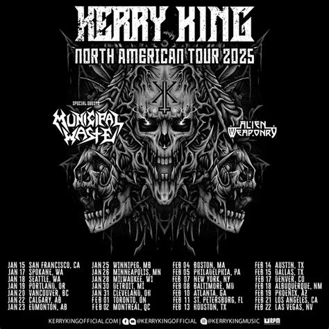 Kerry King 2025 Tour Poster Zrockr Magazine