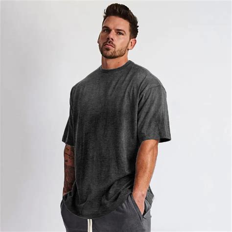 Mens Oversized Shirt With T Shirt For Gym Bodybuilding And Fitness