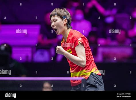 Macao China 23rd Apr 2023 Wang Manyu Of China Celebrates During The