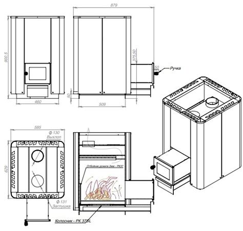 Печь на дровах для сауны ПАЛ PK-37 SL – цена, купить в Украине | LUCHESK