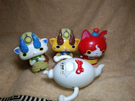 4pcs Set Jibanyan Yokai Watch Hobbies And Toys Toys And Games On Carousell