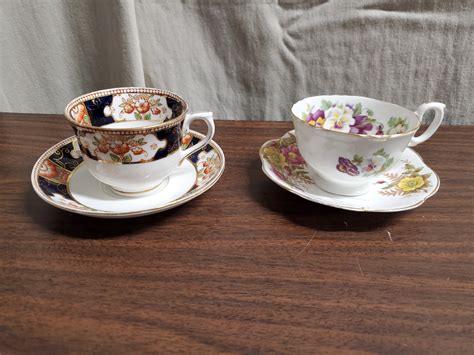 Lot Detail 14 Sets Fine China Tea Cups And Saucers