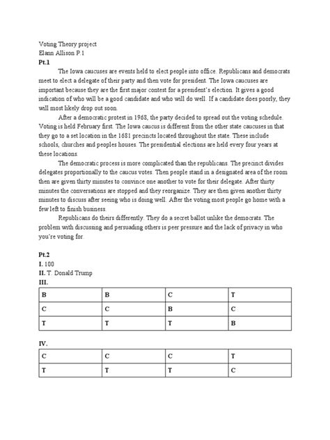 Voting Theory Project Math 1030 Download Free Pdf Elections Voting