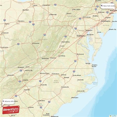 Direct Flights From Atlanta To New York Atl To Lga Non Stop