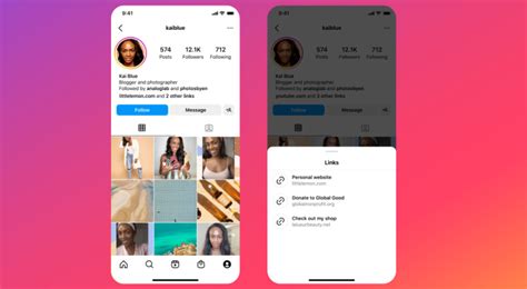 Instagram agora permite até 5 links na bio eliminando o Linktree