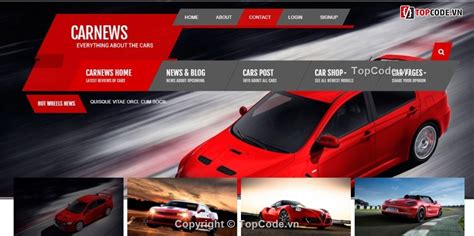 Template Web Giới Thiệu Và Bán Xe Hơi Html 5 Bootstrap 4 Css 3