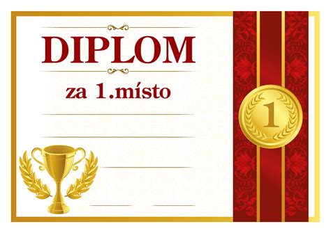 Diplom 1.místo D193 | Poháry.com
