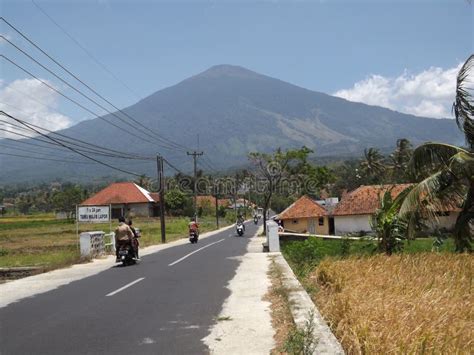 View Of Mount Ciremai Indonesia Stock Photo Image Of Hill Indonesia