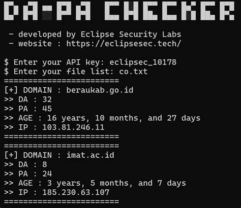 GitHub Eclibesec Dapa Checker