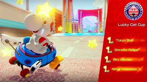 Mario Kart 8 Deluxe Grand Prix Lucy Cat Cup 200cc Youtube