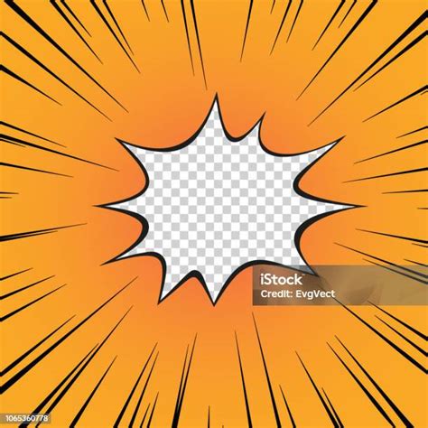 漫畫書黃色爆炸的閃光 在透明隔離的背景上的徑向線超級英雄的插圖向量向量圖形及更多亮粉圖片 亮粉 剪貼畫 動作 Istock