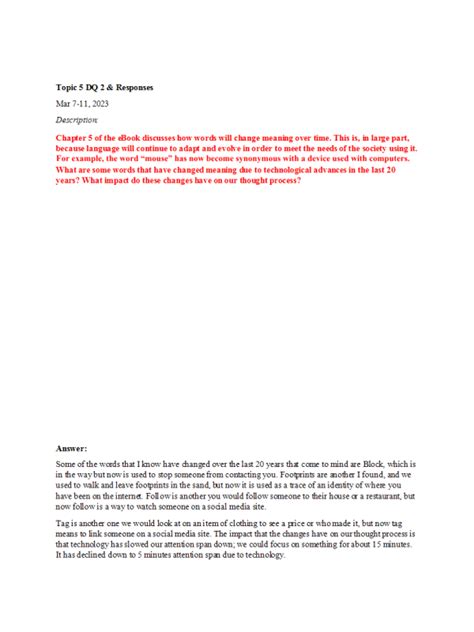 PHI 105 Topic 5 DQ 2 Responses Course Resources