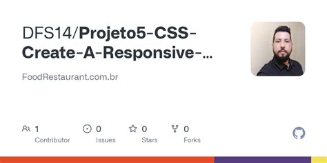 GitHub DFS14 Projeto5 CSS Create A Responsive Food Restaurant Website