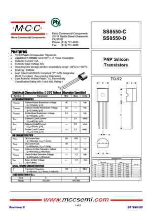 S8550 Datasheet, Equivalent, Cross Reference Search. Transistor Catalog