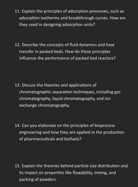 Solved 11 Explain The Principles Of Adsorption Processes