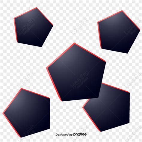 검은색 육각형 소재 Png 일러스트 무료 다운로드 Lovepik