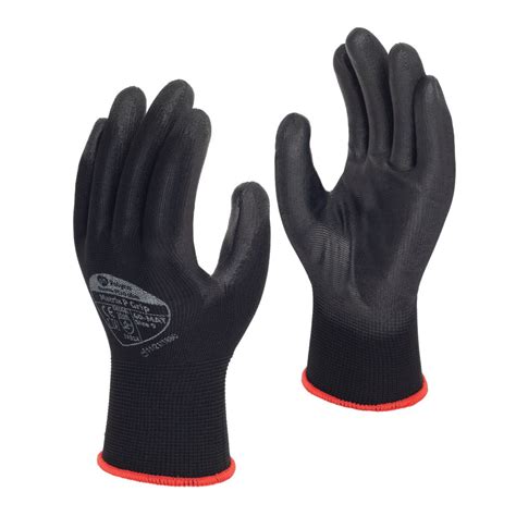 Polyco Matrix P Grip Black Pu Palm Coated Glove 40 Mat Phil Industries Pte Ltd
