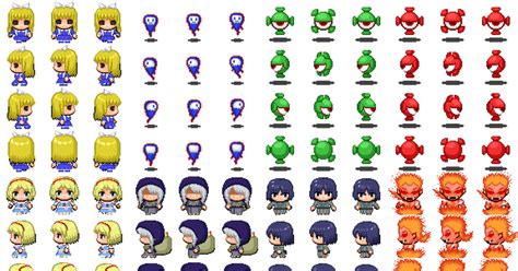 東方 Rpgツクールmv用歩行グラフィック 東方キャラクターまとめ47 スペキュラム合金のイラスト Pixiv