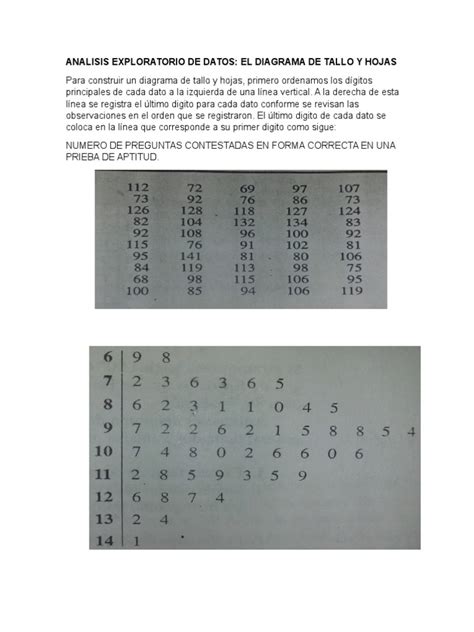 Pdf Diagrama De Tallo Y Hojas Dokumentips