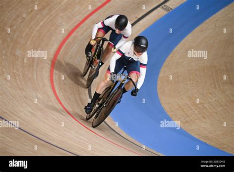 Izu Japan Nd Aug Cycling Olympics Track Cycling Team Sprint Women Final Daria