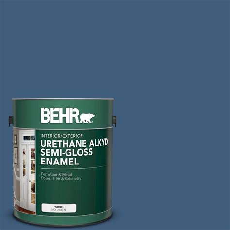 BEHR Gal M Tidal Urethane Alkyd Semi Gloss Enamel Interior Exterior Paint The