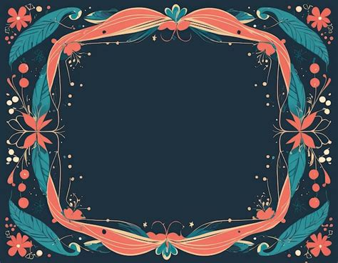 Premium Photo Stylish Vector Frame On A Holiday Background In