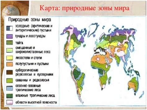 Природные зоны мира контурная карта – Географическая карта природных ...