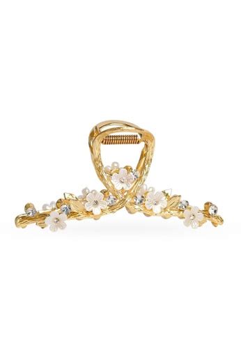 Mikana Mikana Floral Hiroko Metal Hair Clamp Zalora Philippines
