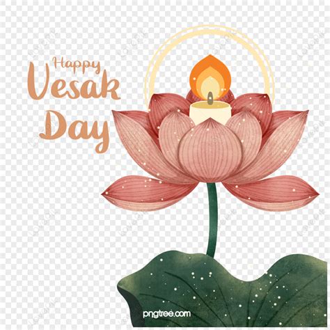 손으로 그린 스타일 Vesak 로터스 요소 불 일러스트인도 사람베삭 Png 일러스트 무료 다운로드 Lovepik